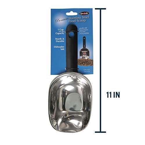 OurPets Durapet Stainless Steel Food Scoop, 1 Cup