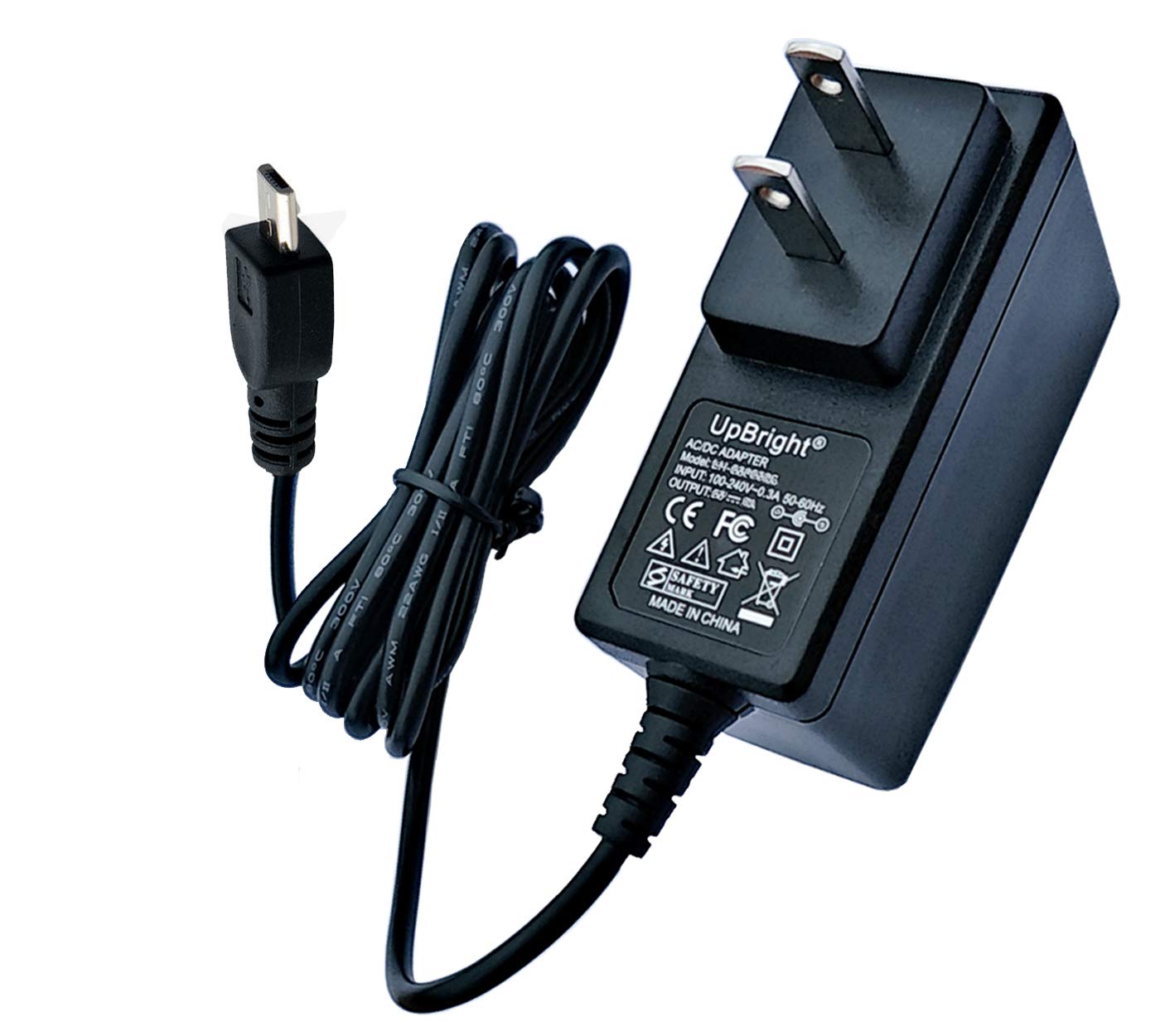 UpBright Micro USB 5V AC/DC Adapter Compatible with Inmarsat IsatPhone Pro Satellite Phone & Inmarsat IsatPhone 2 Satellite Phone 5VDC 2.0A Power Supply Cord Cable Wall Home Battery Charger Mains PSU