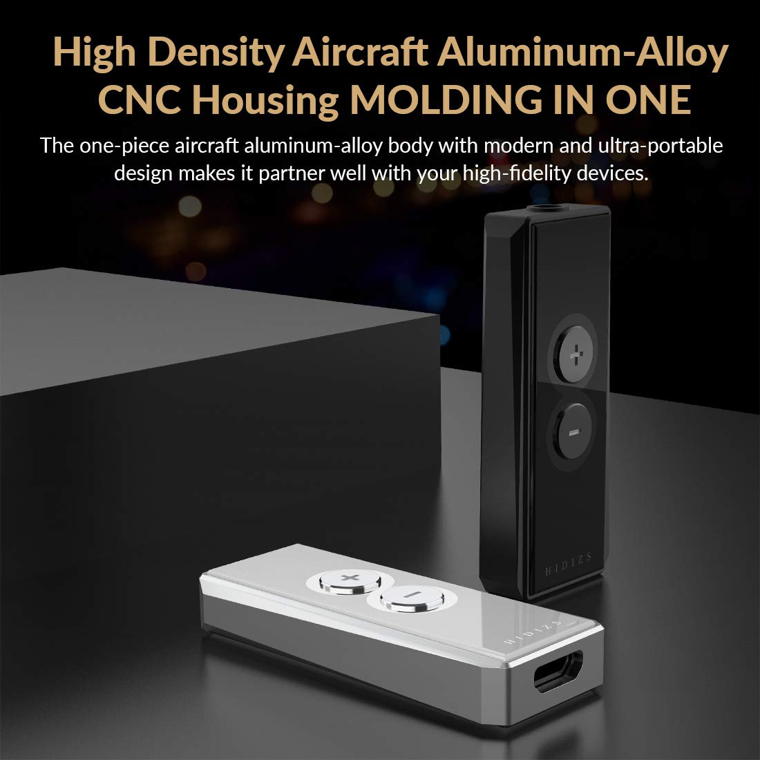 HIDIZS S8 USB DAC Amp, 384kHz / 32Bit USB C Portable HiFi Audio Decoding Amplifier for iPhone iPod Android Computer with Windows/Mac OS/iOS/iPad OS System (4 Interface Cable Included, Silver)