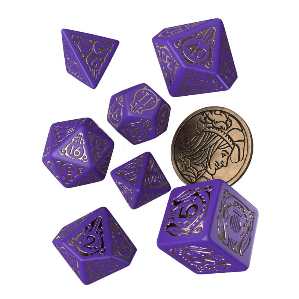 Q-Workshop Witcher Dice Set. Dandelion - Viscount de Lettenhove