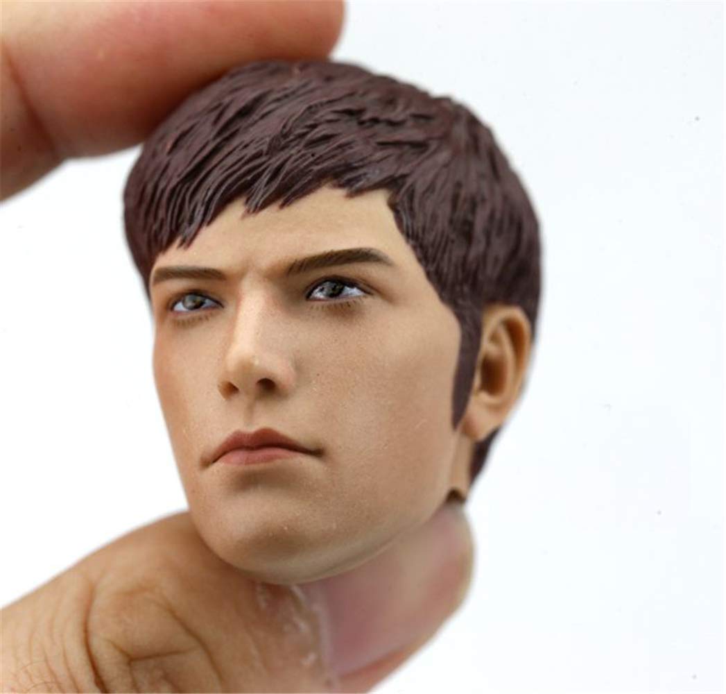 HiPlay 1/6 Scale Male Figure Head Sculpt, Handsome Men Tough Guy, Doll Head for 12 inch Action Figure HS040 (D)