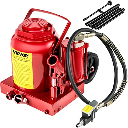 Bestauto Bottle Jack 50 T, Car Jack Hydraulic Floor Jack 110000LBS with Pneumatic & Manual Hand Pump, Air Jack Heavy Duty Auto Truck Repair Lift