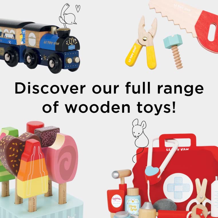 Le Toy Van - Wooden Toy Work Bench Set | Large Educational Construction Set for Role Play | Pretend Play Wooden Tools - Suitable for 3 Year Olds+