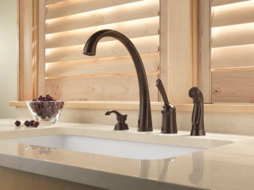 Delta Faucet Pilar Kitchen Soap Dispenser for Kitchen Sinks, Venetian Bronze RP50781RB