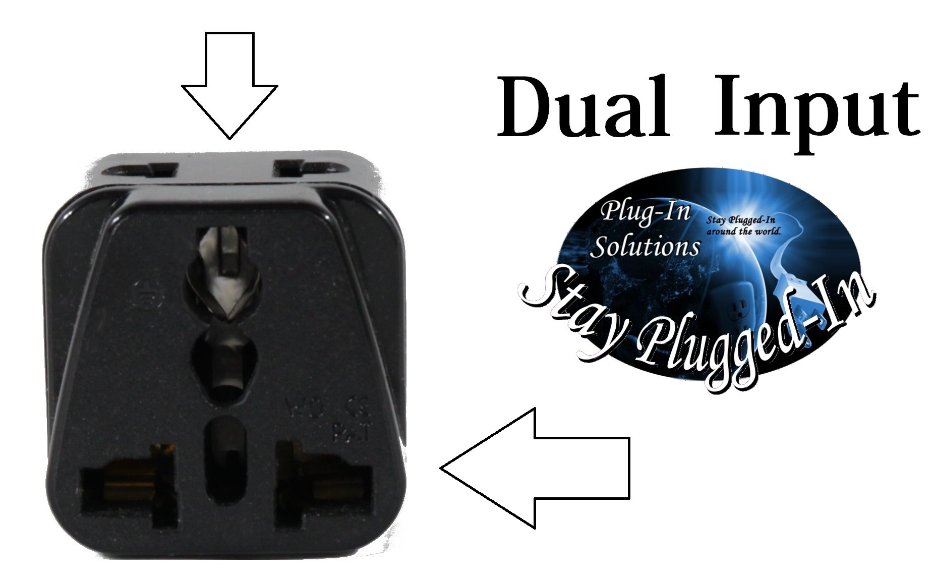 US to South Africa Travel Adapter Plug for USA/Universal to Africa Type M N D E (C/F) AC Power Plugs Pack of 4
