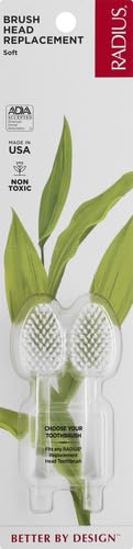 Radius Replacement Heads, Soft, 2 Count (Pack of 3)