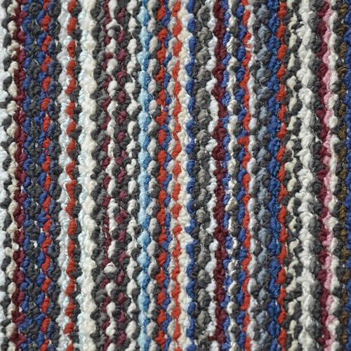 Garland Rug Carnival Area Rug, 5-Feet by 7-Feet, Random Multi-Color Stripes