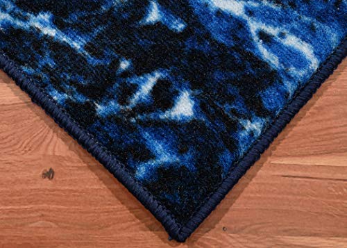 Garland Rug Mossy Oak Elements Aqua Camouflage 6 Ft. X 9 Ft. Area Rug Ideal for Living Rooms & Hallways, Stylish & Durable for High-Traffic Areas