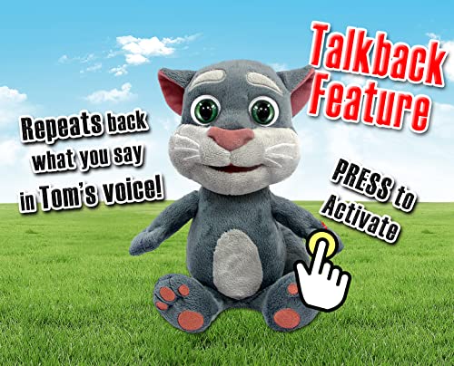 Relsy Talking Tom & Friends, My Talking Tom 12 Inch Plush Toy with Interactive Features, Talkback Talking Friends Stuffed Cuddly Plush Toy 12"