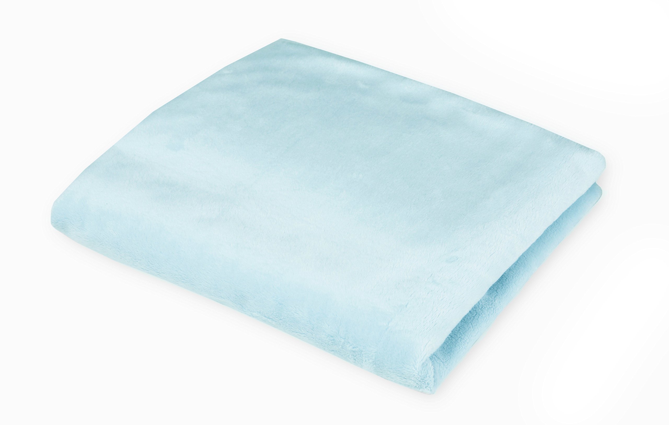 TL Care Heavenly Soft Chenille Fitted 18" x 36" Cradle/Bassinet Sheet, Blue, for Boys and Girls