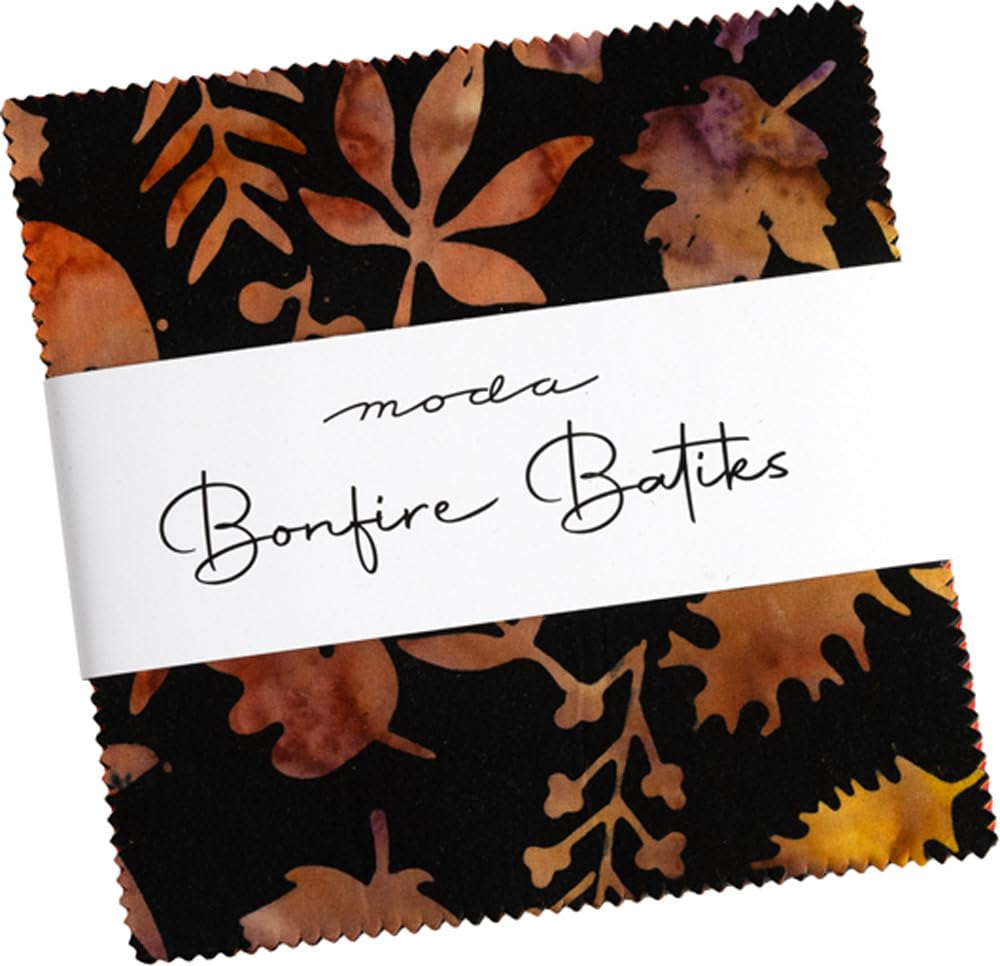 Bonfire Batiks Charm Pack by Moda; 42-5" Precut Fabric Quilt Squares