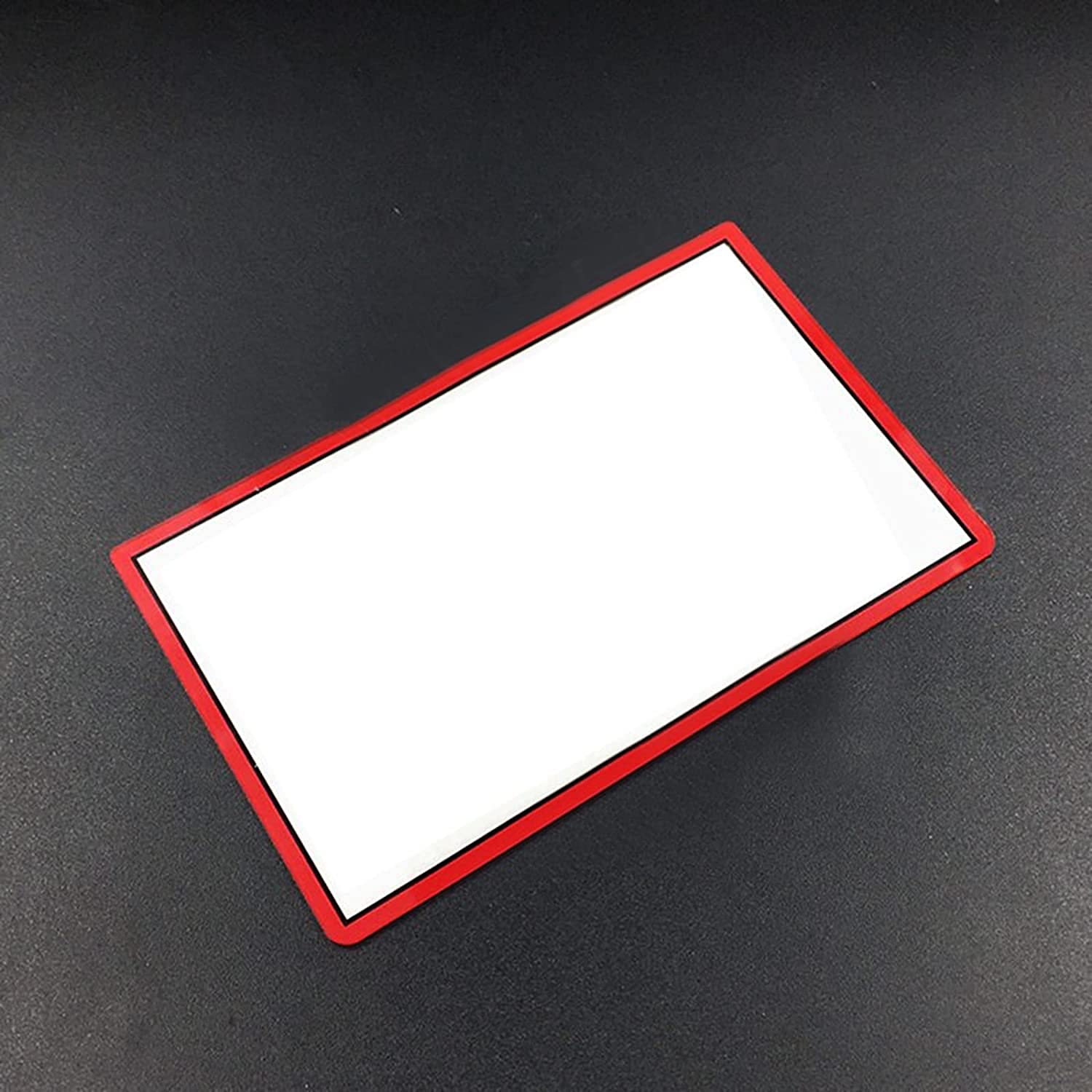 Replacement Glass Top Upper Screen Frame Lens Cover LCD Screen Protector With Adhesive For New 3DS XL LL 2015 Console Red