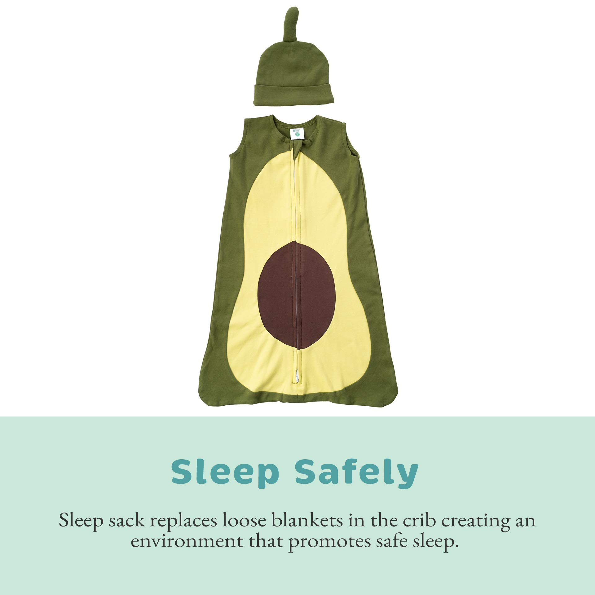 Baby Sleep Sack - 100% Cotton - Infant Wearable Blanket Newborn Swaddle Sleepbag & Hat