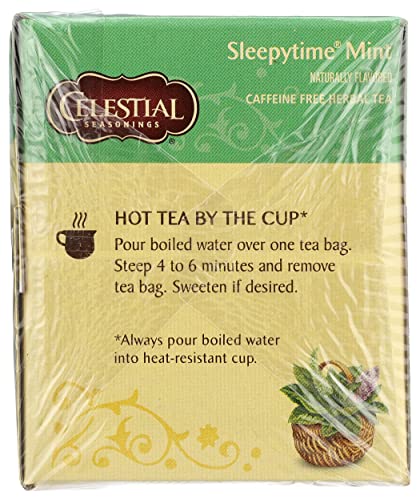 Celestial Seasonings Tea Sleepy time Mint 20 Bag, 20 ct