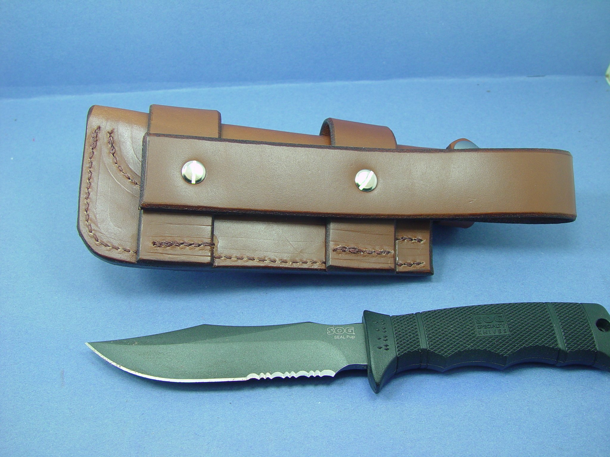 Custom Made Cross Draw Knife Sheath That Will fit The SOG Seal pup