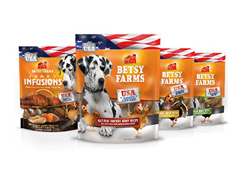 Betsy Farms Natural Chicken Jerky Recipe Dog Treats - Chicken Jerky Dog Treats, 12 Oz
