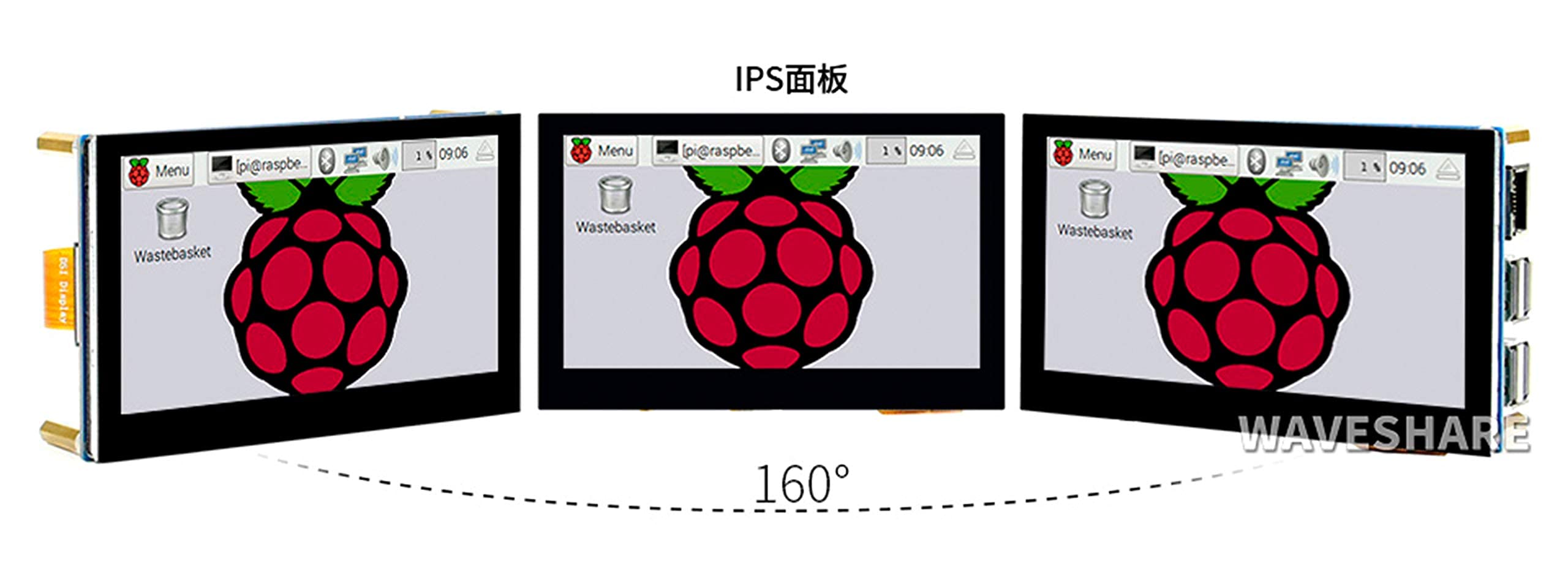 Bicool 4.3inch DSI Capacitive LCD for Raspberry Pi 4B/3B+/3A+/3B/2B/B+/A+/Compute Module 3+/3,Toughened Glass DSI Interface I2C Touch Display 800x 480,Support Raspbian/Ubuntu/Kali /WIN10 IoT/Retropie