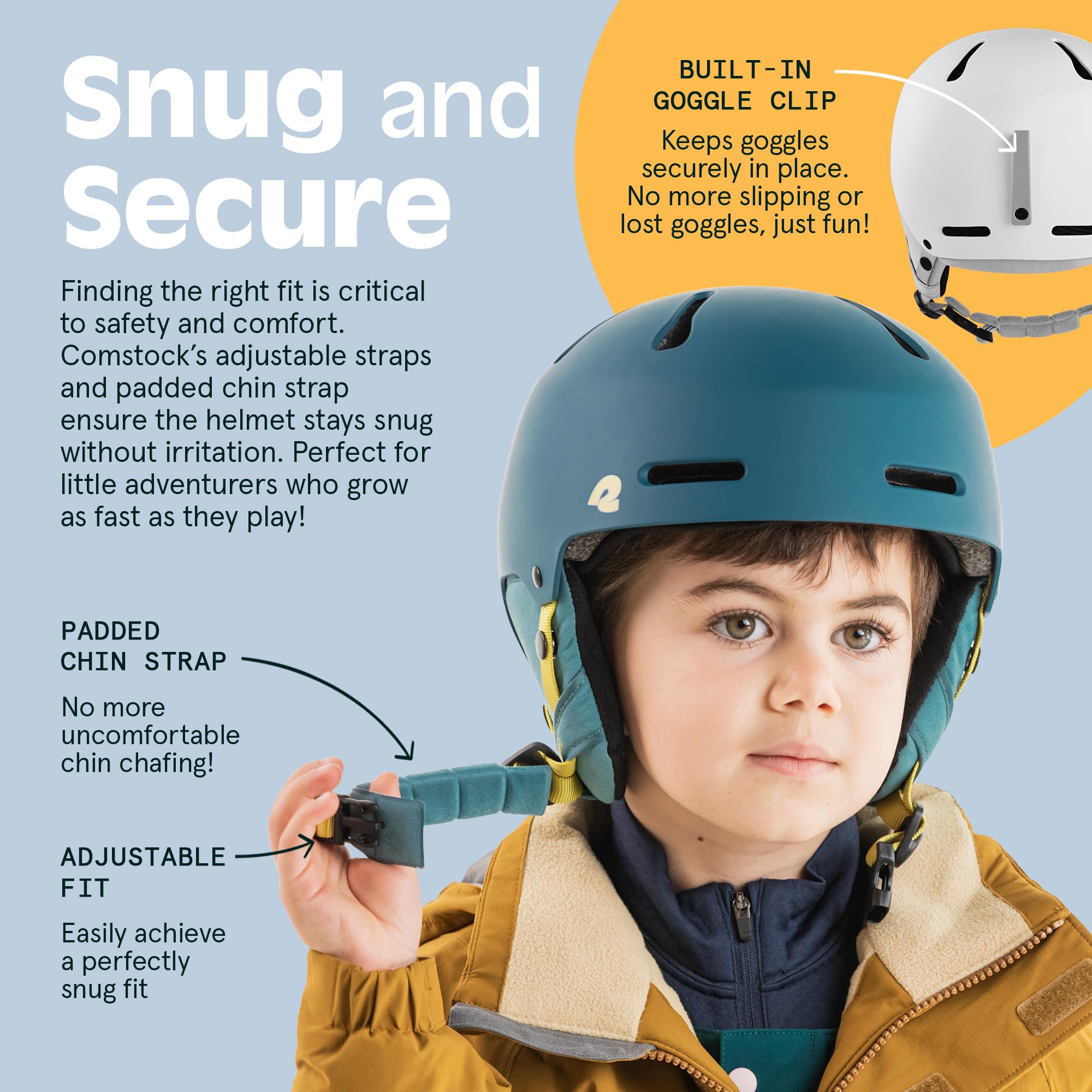Retrospec Comstock Youth Ski & Snowboard Helmet for Kids - Durable ABS Shell, Protective EPS Foam & Cooling Vents - Adjustable Fit for Boys & Girls - Matte White, 48-51cm X-Small