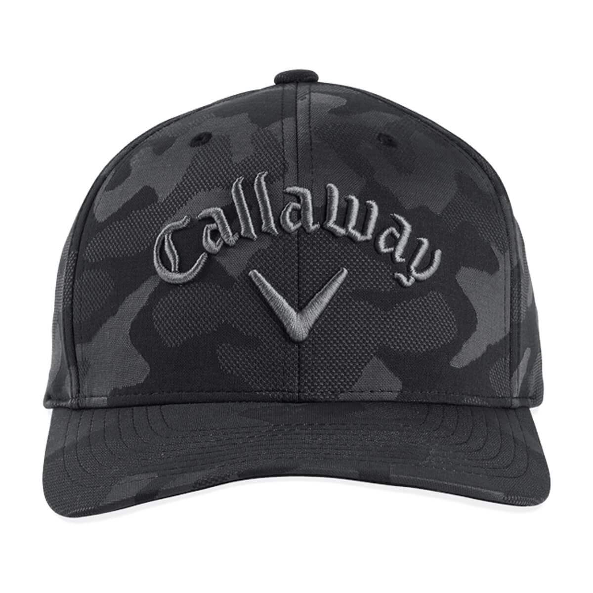 Callaway unisex-adult Golf 2022 Camo Snapback Hat, Adjustable Size, Charcoal Color