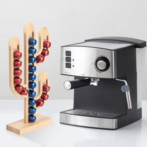 Creative Shape Coffee Bag Holder, Coffee Bar Decoration, Detachable Coffee Station Storage Rack, Wooden Coffee Stand
