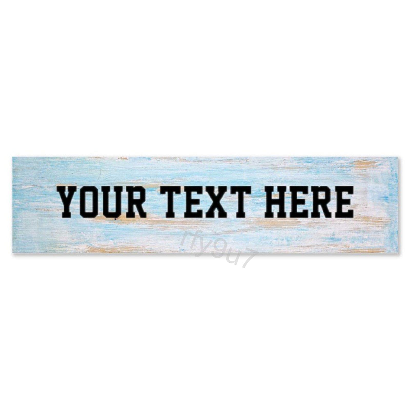 rfy9u7 Personalized Wooden Sign Plaque Custom Family Name Sign, Ready to Hang Wall Art, Front Door Decor, Farmhouse Home Decor for Bedroom Living Room Kitchen Garden Custom Gifts 4x16 Inch