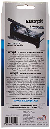 RazorPit Men's Razor Blade Sharpener, Black