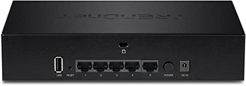 TRENDnet Wireless LAN Controller, Built-in 5-Port GB Switch, Compatible with: TEW-755AP/TEW-821DAP/TEW-825DAP, Access Point Management, TEW-WLC100, Black, Manage up to 128 AP's