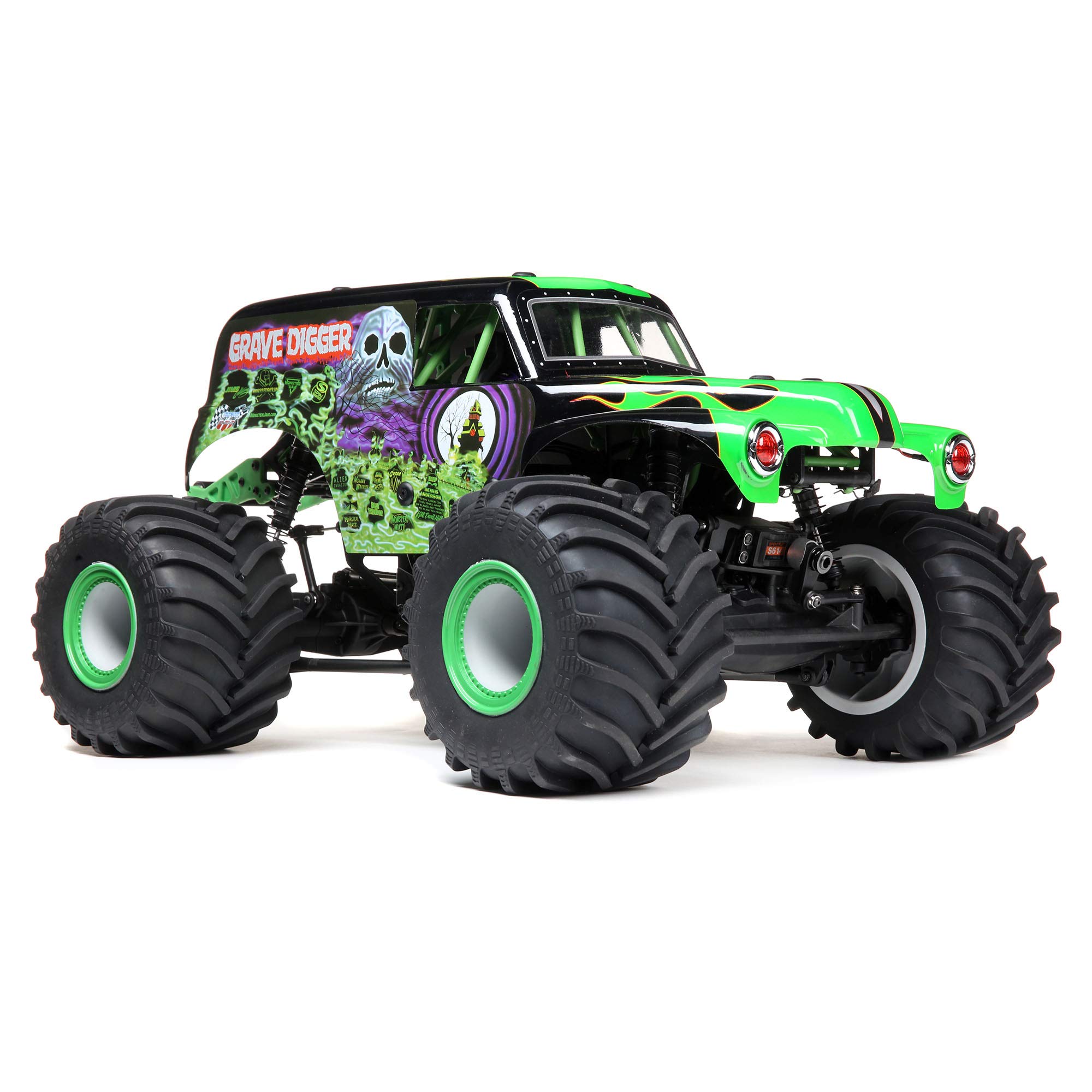 Losi RC Truck LMT 4 Wheel Drive Solid Axle Monster Truck RTR Battery and Charger Not Included Grave Digger LOS04021T1