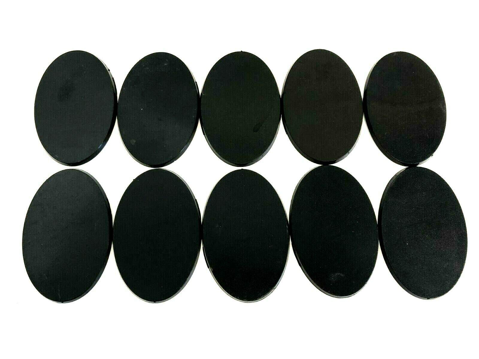 Lot of 10 75mm x 42mm Oval Bases for Warhammer 40k & AoS Games Workshop Bitz