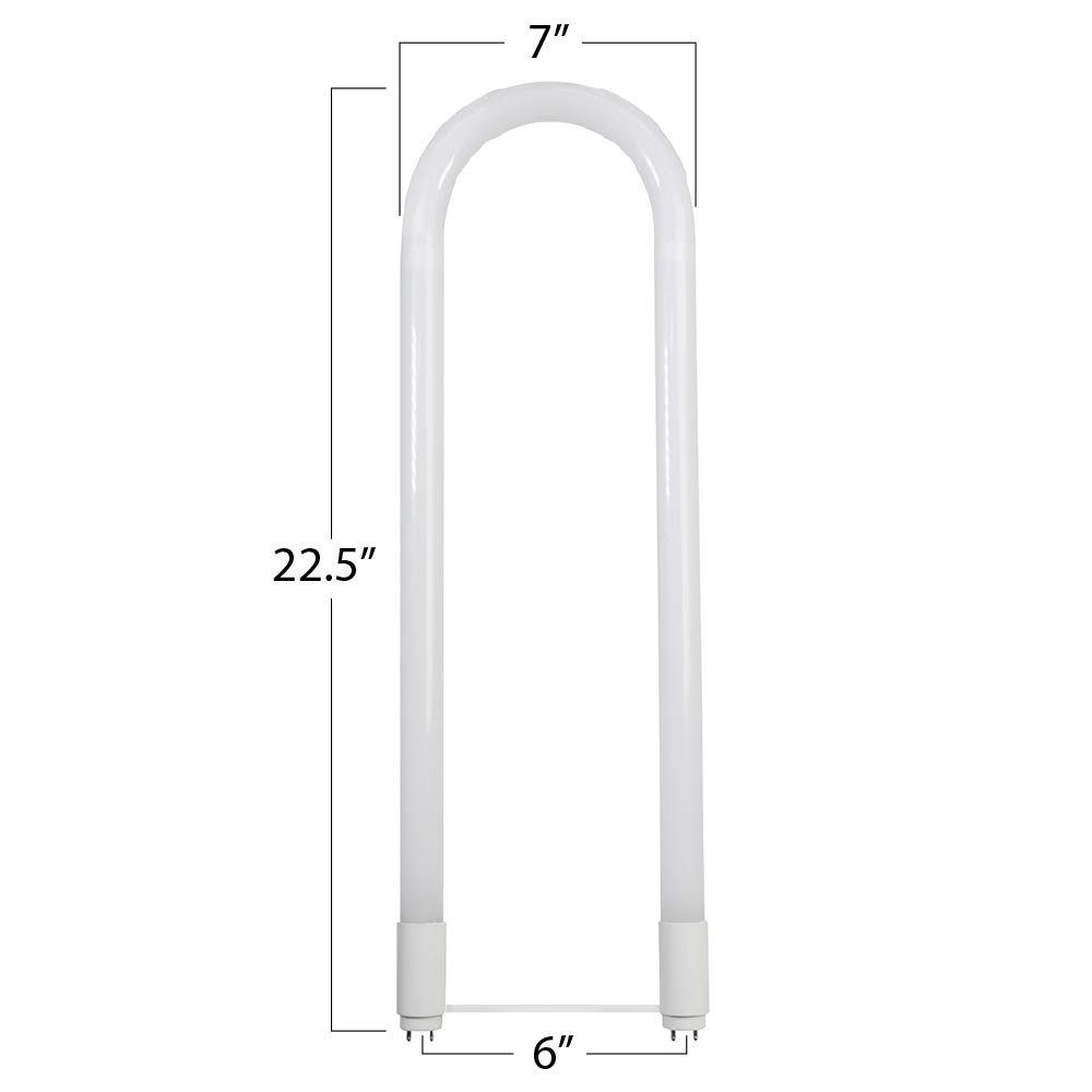 Feit Electric LED 15W T8/T12 U-Bend Direct Replacement or Ballast Bypass Linear LED Light Bulb, 4000K Cool White, 4-Pack