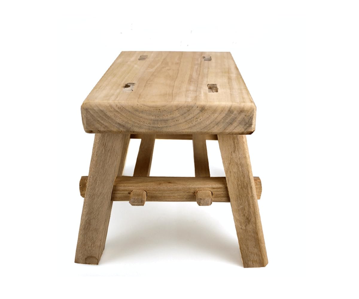 Creative Solid Wood Step Stool, Bedroom, Kitchen and Living Room Step Stool, Easy, Quick and Comfortable to Go Camping, Sturdy and Durable 9.8' x 5.9' x 7.8'
