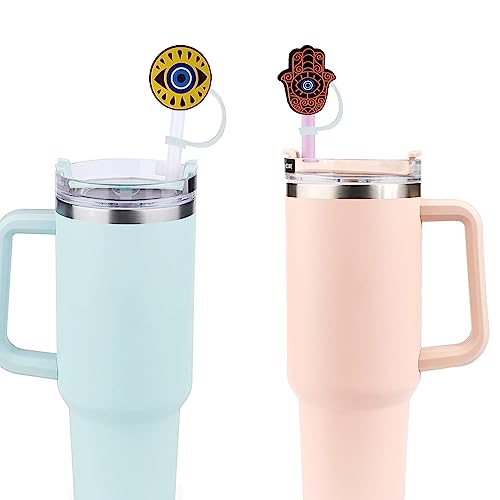 Funny Silicone Straw Topper fit Stanley 30&40 Oz,Straw Cover Cap for Stanley, Cute Straw Cover Kids Themed Party Gifts Decoration,Drinking Straw Tip Covers for Stanley(1777-45-46-47-49)