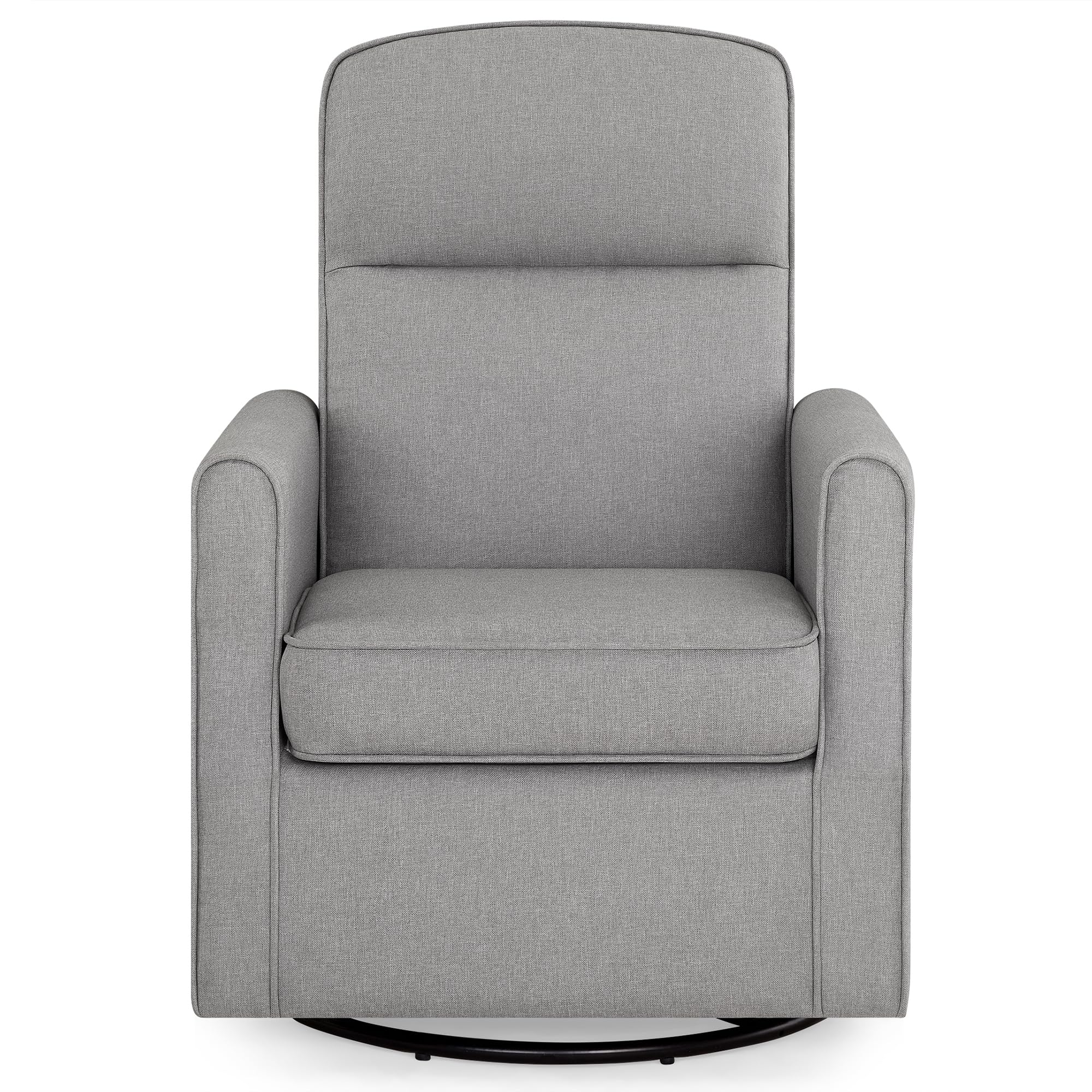 Delta Children Blair Slim Nursery Glider Swivel Rocker Chair, French Gray