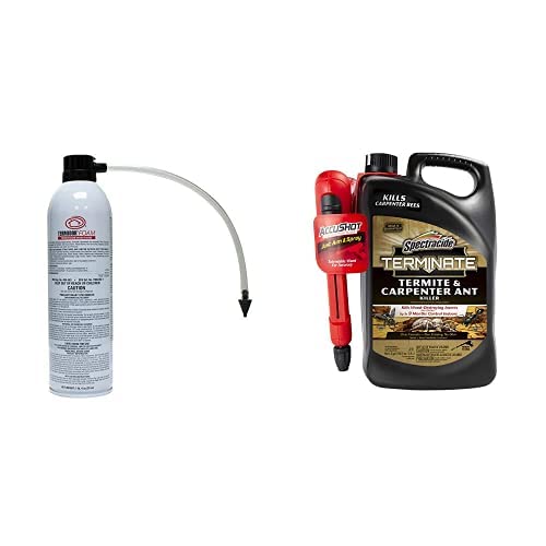 BASF 805571 Termidor Foam Termiticide/Insecticide & Spectracide Terminate Termite & Carpenter Ant Killer, Localized Control Termite Spray, Kills Wood-Destroying Insects, 1.33 Gallon (RTU Spray)