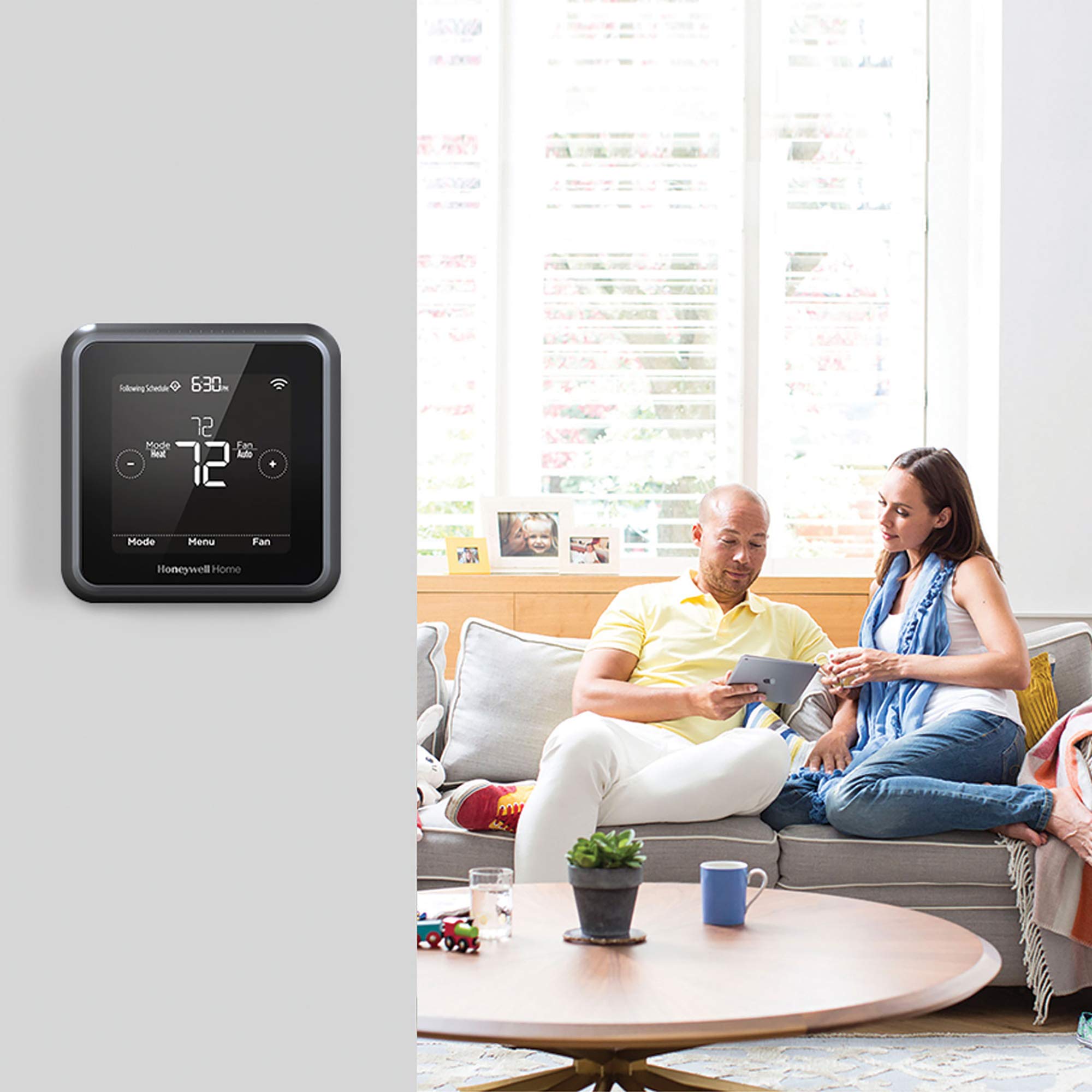 Honeywell Home RENEWRCHT8612WF T5+ Smart Thermostat (Renewed), Black
