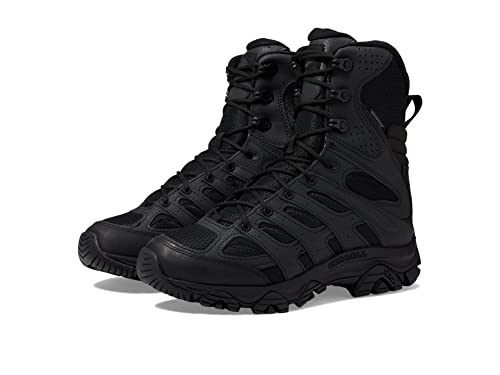 Merrell Men's Moab 3 Tactical 8" Zip Waterproof Military Boot, Black, 11
