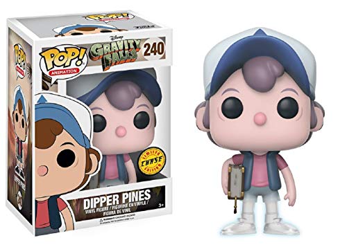 POP Disney: Gravity Falls - Dipper Pines Limited Edition Chase Funko Pop! Vinyl Figure (Bundled with Compatible Pop Box Protector Case), Multicolored, 3.75 inches