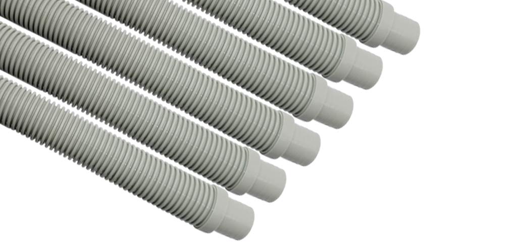 Destroyer Plastics 1 Year Manufacture Warranty Universal Swimming Pool Cleaner Hose 48" Long Kreepy Krauly Baracuda G3 G4 Hayward Navigator Pool Vac Ultra AquaBug (6, Grey)