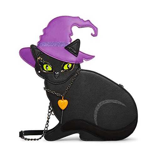 Betsey Johnson Black Cat with Necklace Crossbody
