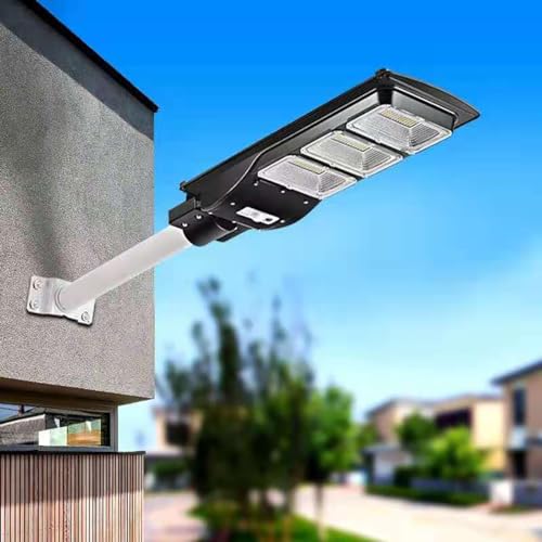 CDAZEAZLO LED Human Body Sensing Light,Solar Street Lights Outdoor Waterproof, LED Wide Angle Lamp with Motion Sensor and Remote Control, for Parking Lot, Yard, etc.,150W
