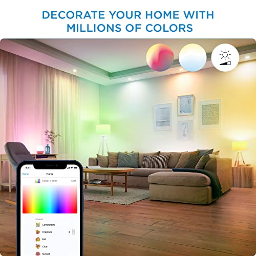 WiZ 60W A19 Soft White LED Smart Bulb - Pack of 1 - E26- Indoor - Connects to Your Existing Wi-Fi - Control with Voice or App + Activate with Motion - Matter Compatible