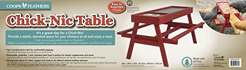 Coops & Feathers Chick-Nic Table (Barn Red)