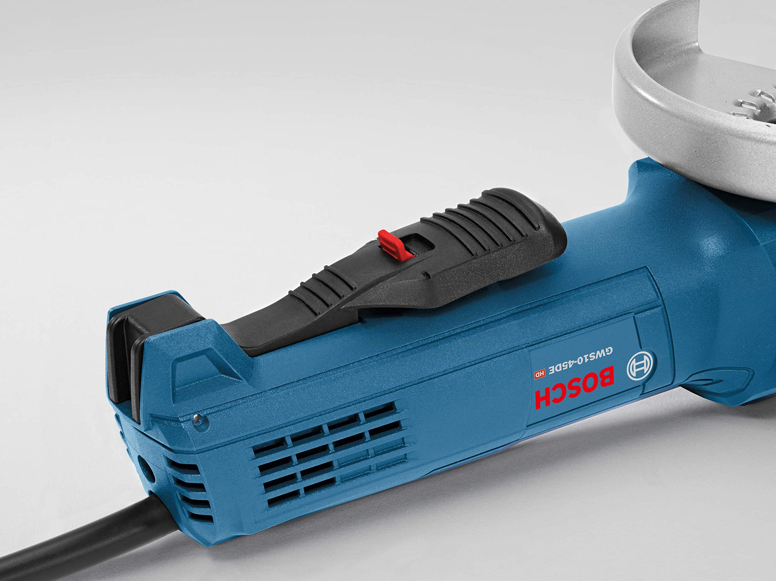 BOSCH GWS10-45DE 4-1/2 In. Ergonomic Angle Grinder with No Lock-On Paddle Switch