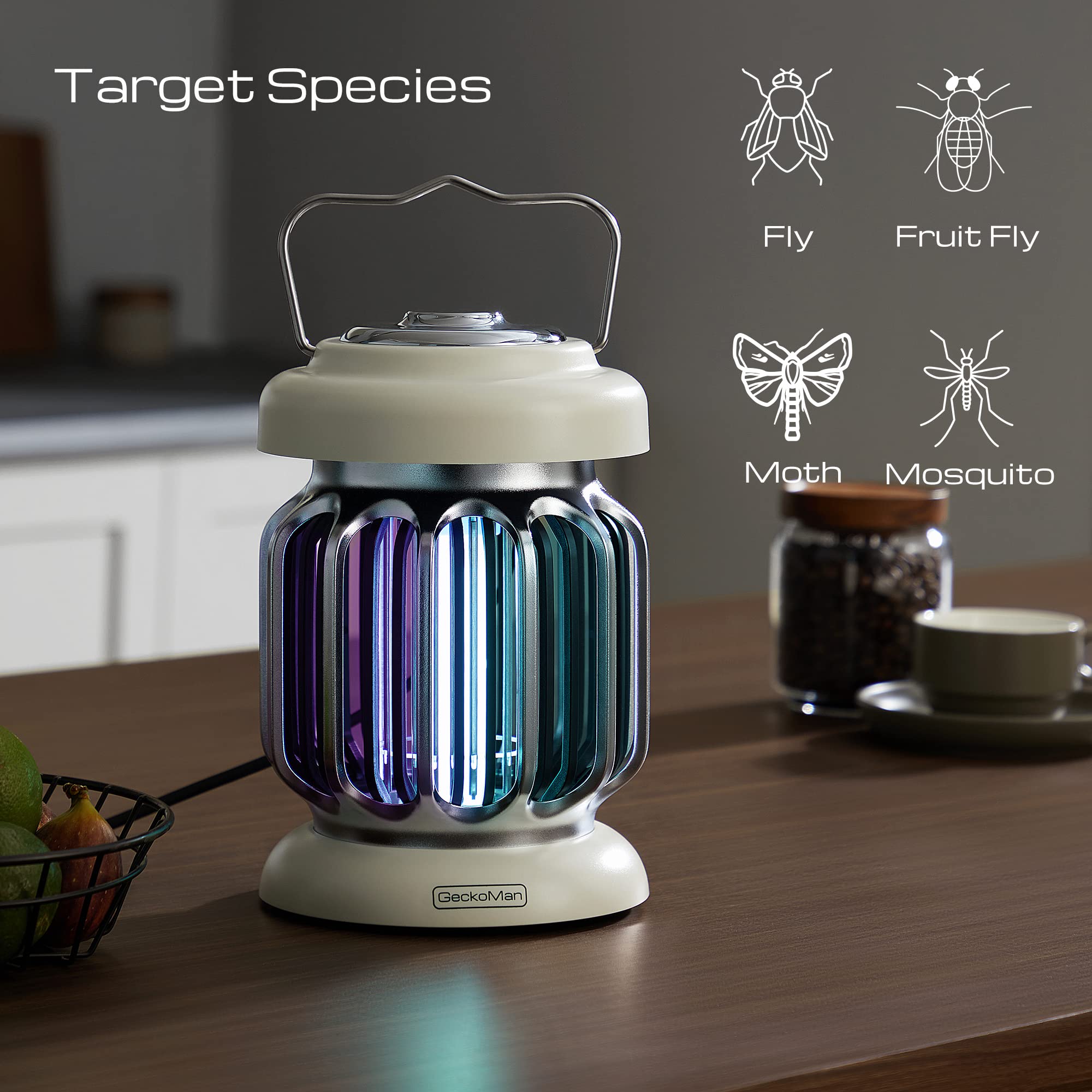 Hybrid Spectrum, Waterproof Switch Bug Zapper Outdoor Bug Zapper Indoor Bug Zapper Mosquito Repellent Outdoor Patio Mosquito Zapper Electric Fly Zapper Fruit Fly Trap for Indoors Mosquito Killer