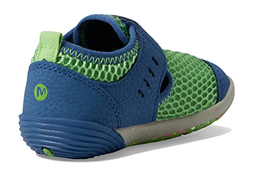 Merrell Unisex-Child Bare Steps H20 Water Shoe, Dark Blue/Green, 4 M US Unisex Little Kid