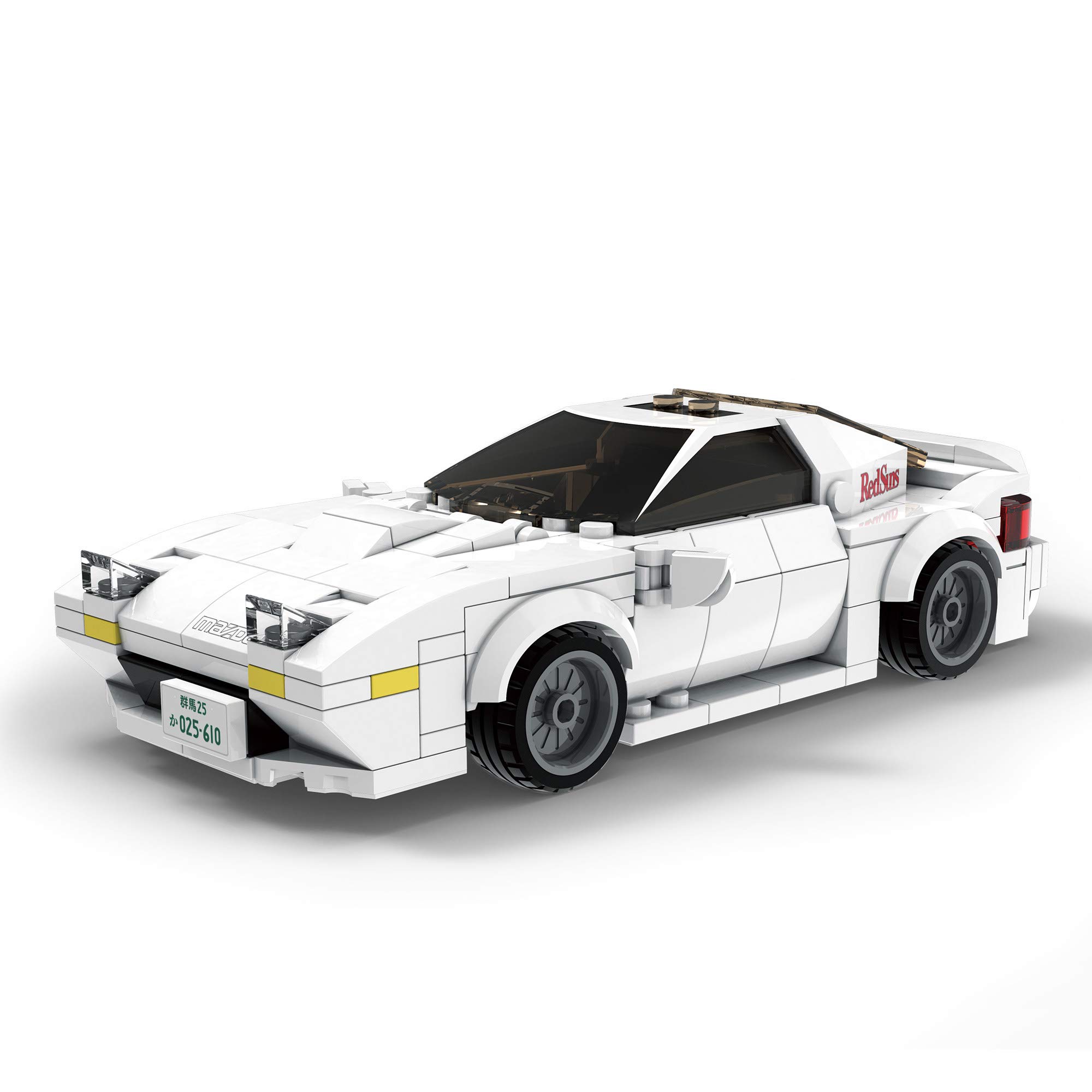dOMOb Mazda RX-7 FC3S – Initial-D 25-th Anniversary – CADA Bricks Toys for 8+ Age Kids & Adults – Realistic Car Model 1:24 Simulated Build – 282 Pieces or Blocks – for Boys, Hobbyist, Collector