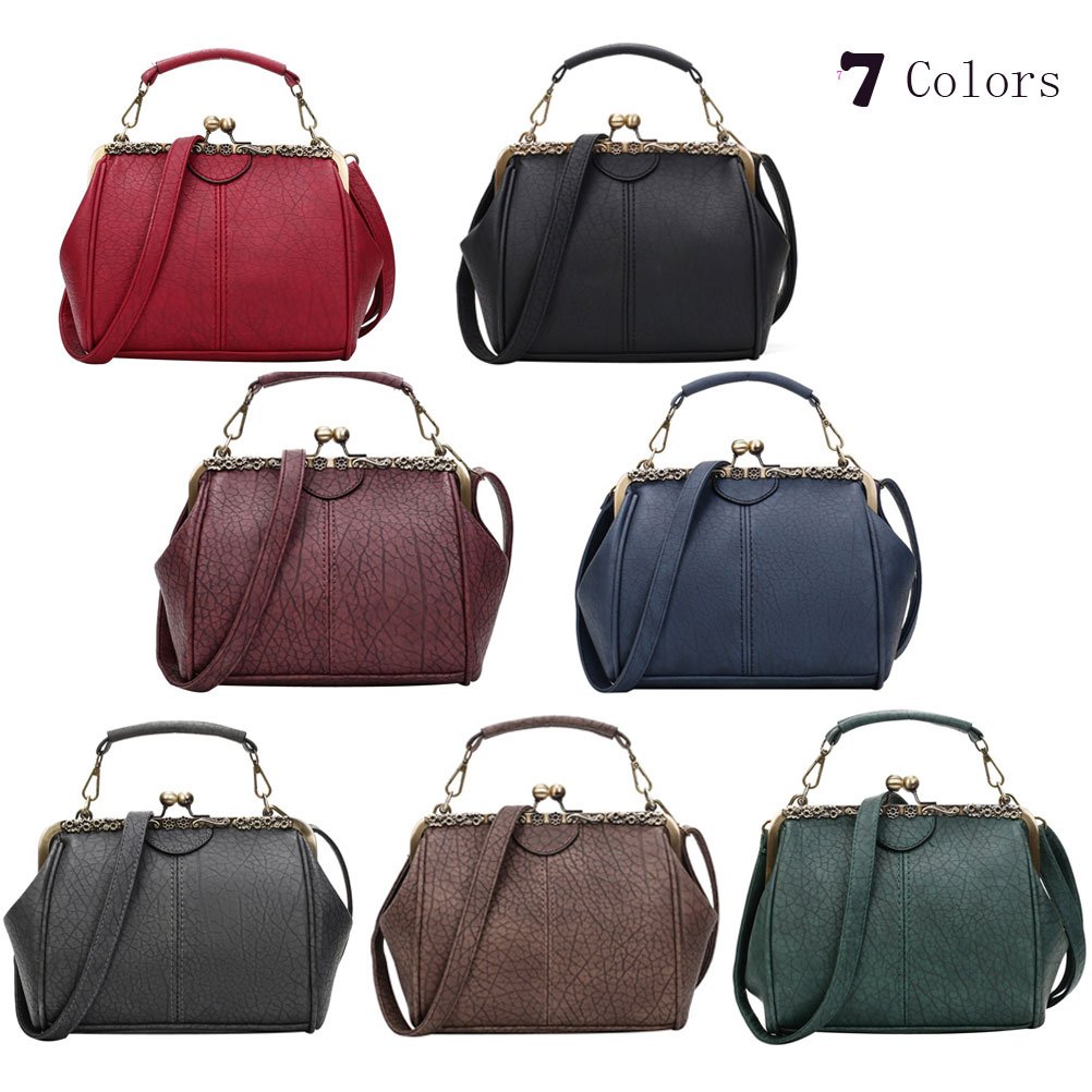 Donalworld Women Retro Hollow out PU Leather Handbag L Flp