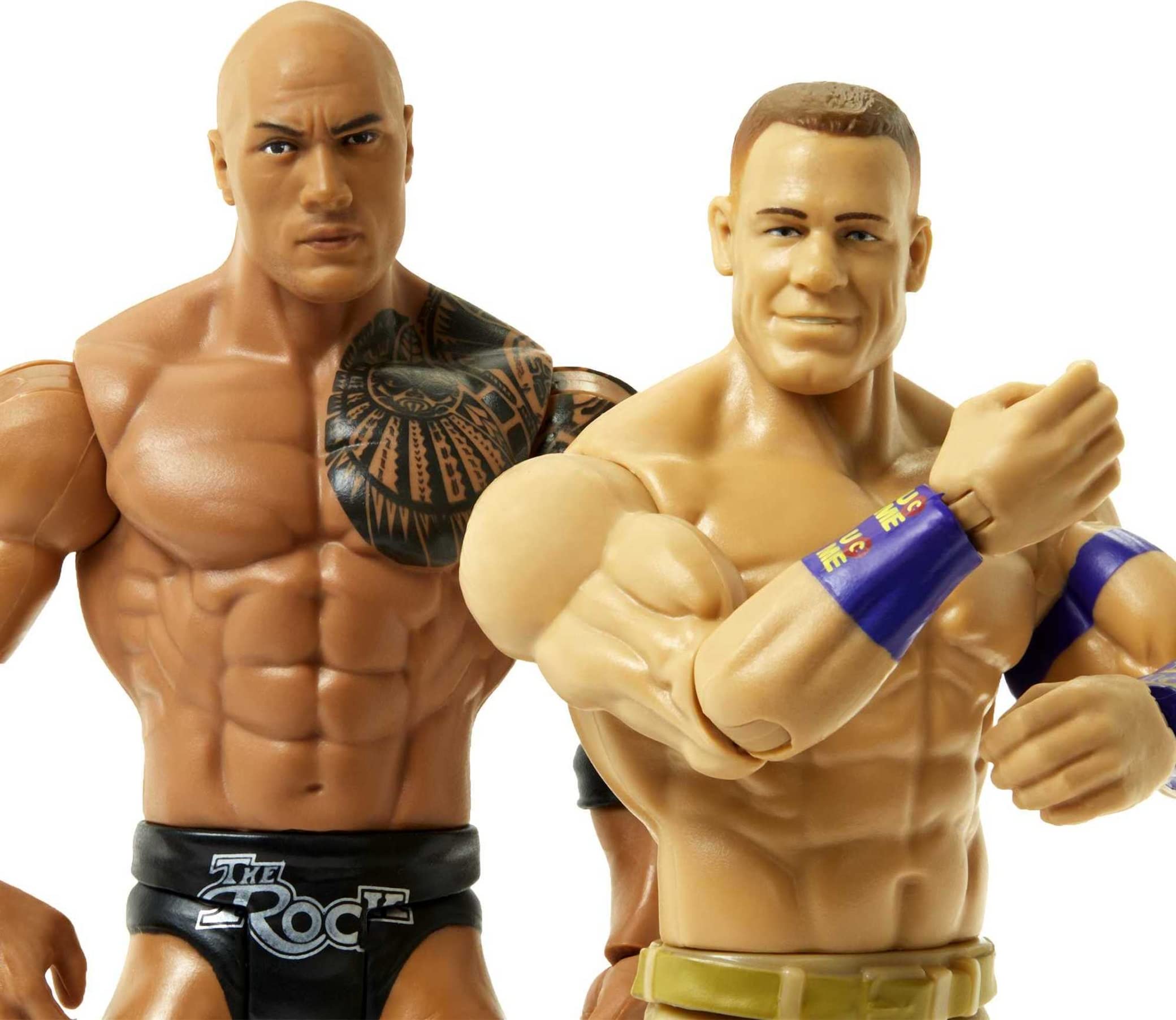 Mattel The Rock vs John Cena Championship Showdown 2-Pack 6-inch Action Figures Monday Night RAW Battle Pack for Ages 6 Years Old & Up