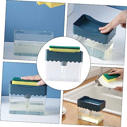 BETOOKY 1pc Presser Foaming Dispenser Sink Sponge Kitchen Sink Kitchen Sink Dispenser Sink Pump 2 in 1 Kitchen Sponge Holder Hand Wash Dispenser Abs Handwashing Fluid Soap
