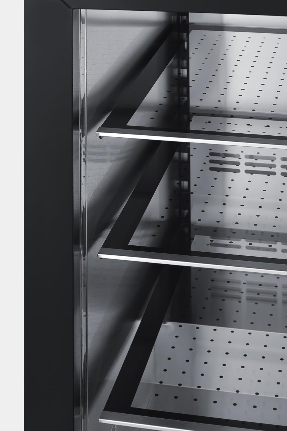 Summit Appliance ASDG2411 24" Wide Built-In Beverage Center, ADA Compliant; 3.25 cu.ft Capacity; Frost-free; Sealed Back; Open Door Alarm; Factory Installed Lock; Dimmable LED Light